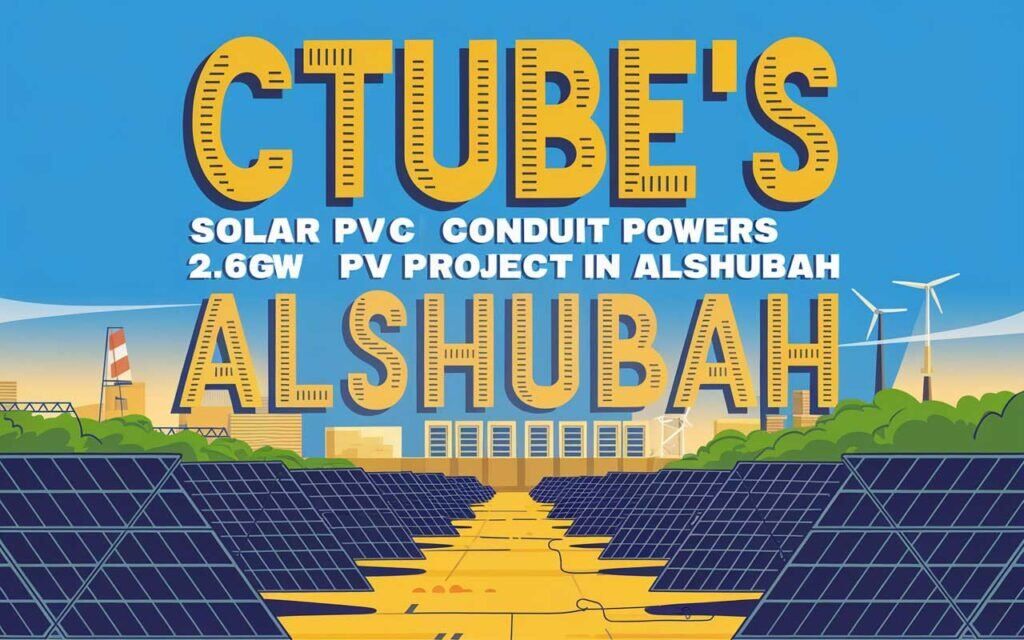Ctube’s Solar PVC Conduit Powers the 2.6GW Solar PV Project in Alshubah
